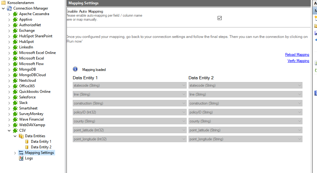 Csv Integration