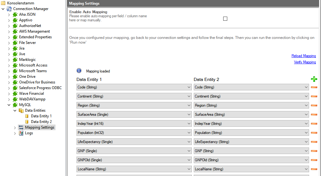Mysql Integration With Office 365 Sharepoint Azure And 150 More